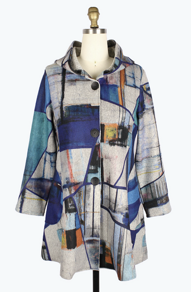 Abstract Painting Hooded Jacket – Gondwana & Divine Clothing Co.