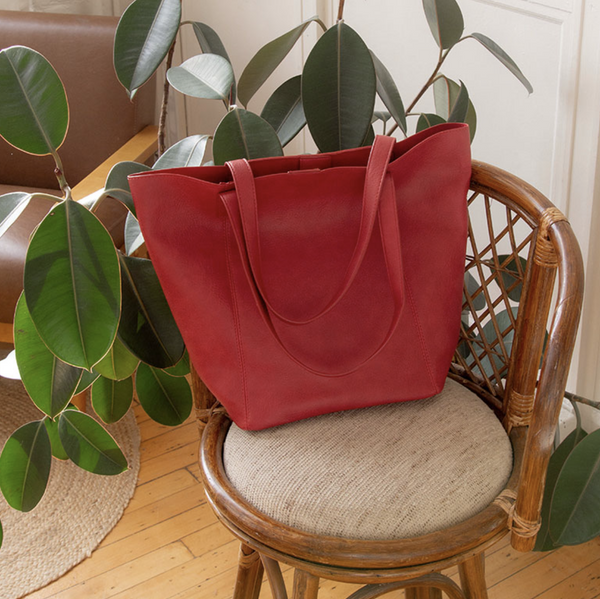 Red Carryall Tote – Gondwana & Divine Clothing Co.