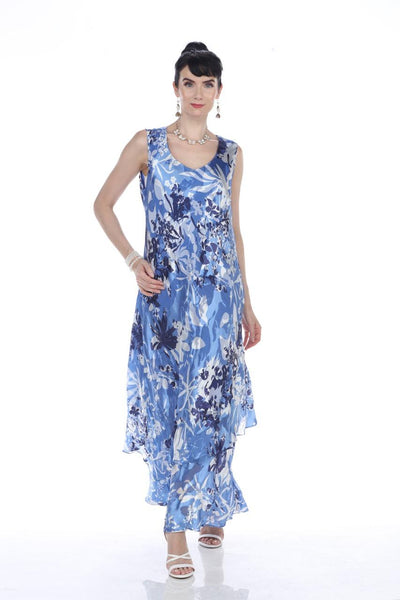 Peri Blue Silk Burnout Dress – Gondwana & Divine Clothing Co.